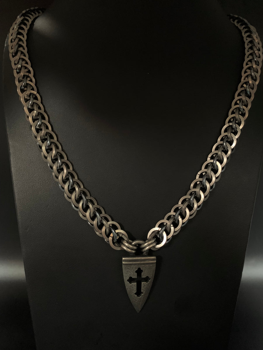 Crusader chainmail necklace – Dark Hammer Chainmail