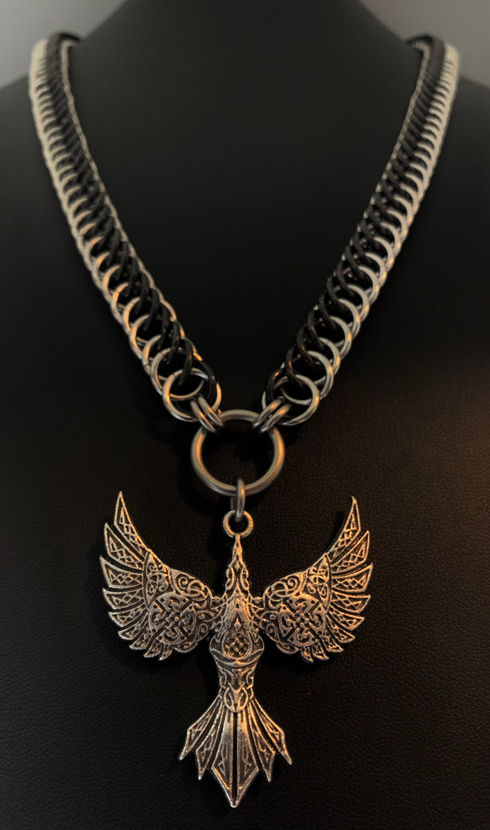 Raven chainmail necklace – Dark Hammer Chainmail