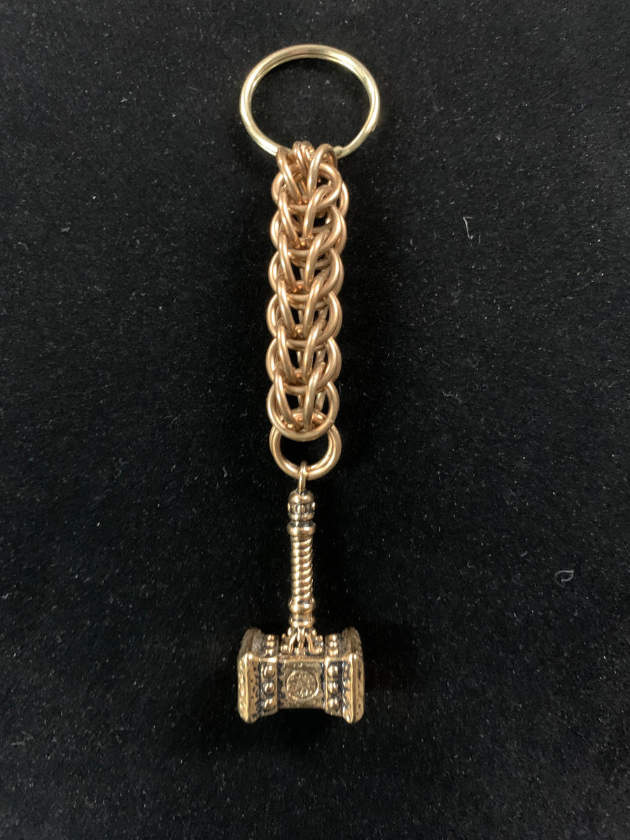 Large hammer keychain – Dark Hammer Chainmail